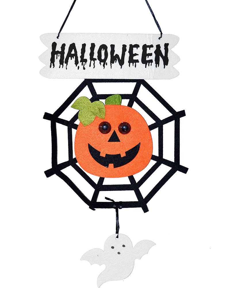 Декор Хелловін гарбуз фетр - купити Декор на стіни та вікна на Хелловін ...